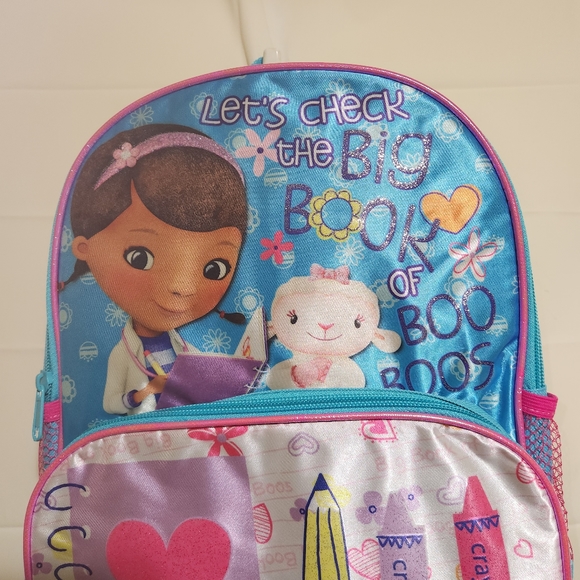 Disney | Accessories | Light Blue Disney Doc Mcstuffins Backpack | Poshmark